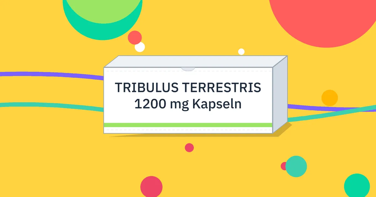Symbolbild: Packung mit der Aufschrift TRIBULUS TERRESTRIS 1200 mg Kapseln (PZN 08927127) – Verfügbarkeit und Bezug in Apotheken in Frankfurt am Main