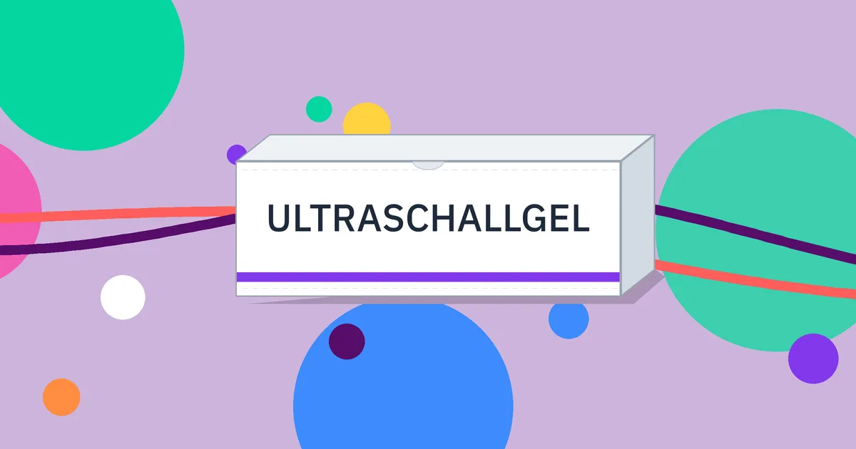Symbolbild: Packung mit der Aufschrift ULTRASCHALLGEL (PZN 04169492) – Verfügbarkeit und Bezug in Apotheken in Frankfurt am Main