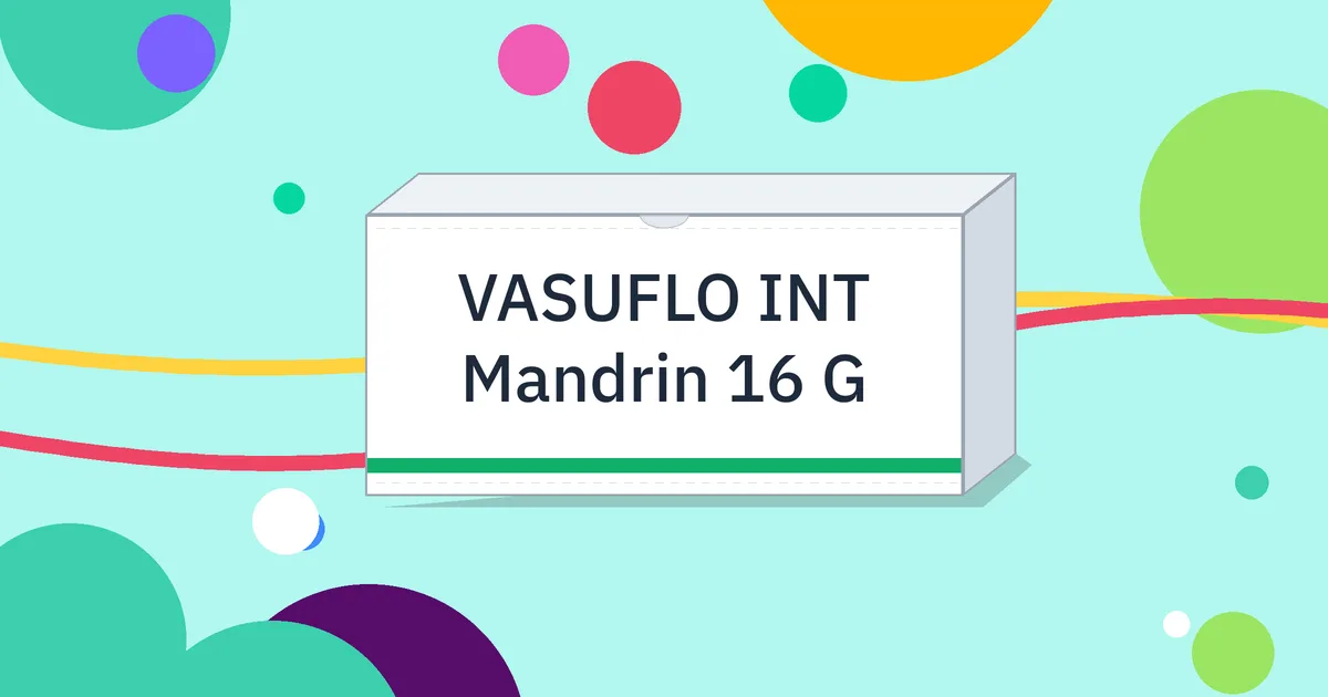 Symbolbild: Packung mit der Aufschrift VASUFLO INT Mandrin 16 G (PZN 08495900) – Verfügbarkeit und Bezug in Apotheken in Frankfurt am Main