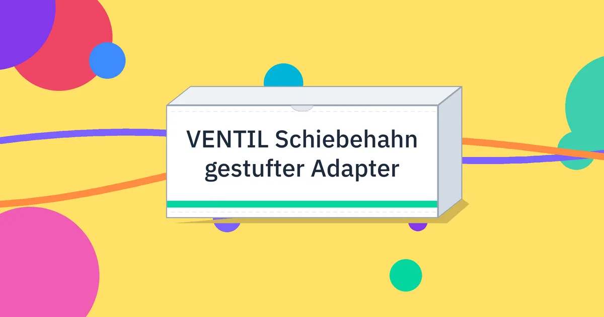Symbolbild: Packung mit der Aufschrift VENTIL Schiebehahn gestufter Adapter (PZN 17876305) – Verfügbarkeit und Bezug in Apotheken in Frankfurt am Main