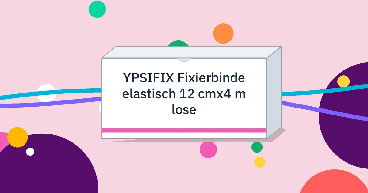 Symbolbild: Packung mit der Aufschrift YPSIFIX Fixierbinde elastisch 12 cmx4 m lose (PZN 12603382) – Verfügbarkeit und Bezug in Apotheken in Frankfurt am Main