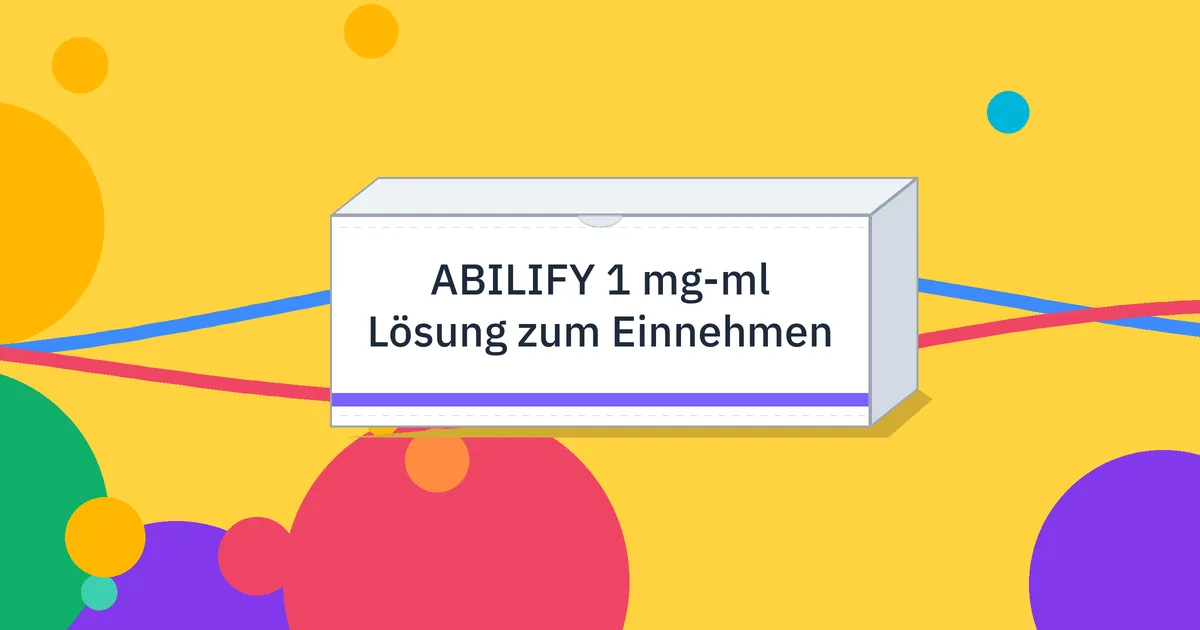 Symbolbild: Packung mit der Aufschrift ABILIFY 1 mg-ml Lösung zum Einnehmen (PZN 11874883) – Verfügbarkeit und Bezug in Apotheken in Frankfurt am Main