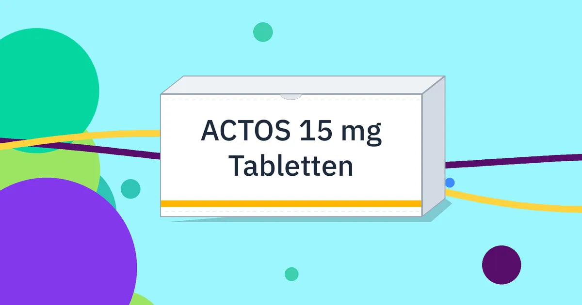 Symbolbild: Packung mit der Aufschrift ACTOS 15 mg Tabletten (PZN 09325867) – Verfügbarkeit und Bezug in Apotheken in Frankfurt am Main