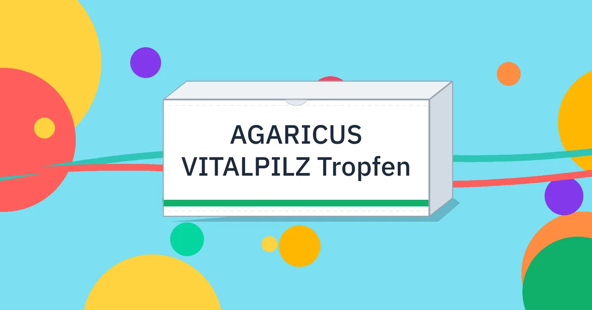 Symbolbild: Packung mit der Aufschrift AGARICUS VITALPILZ Tropfen (PZN 12900223) – Verfügbarkeit und Bezug in Apotheken in Frankfurt am Main