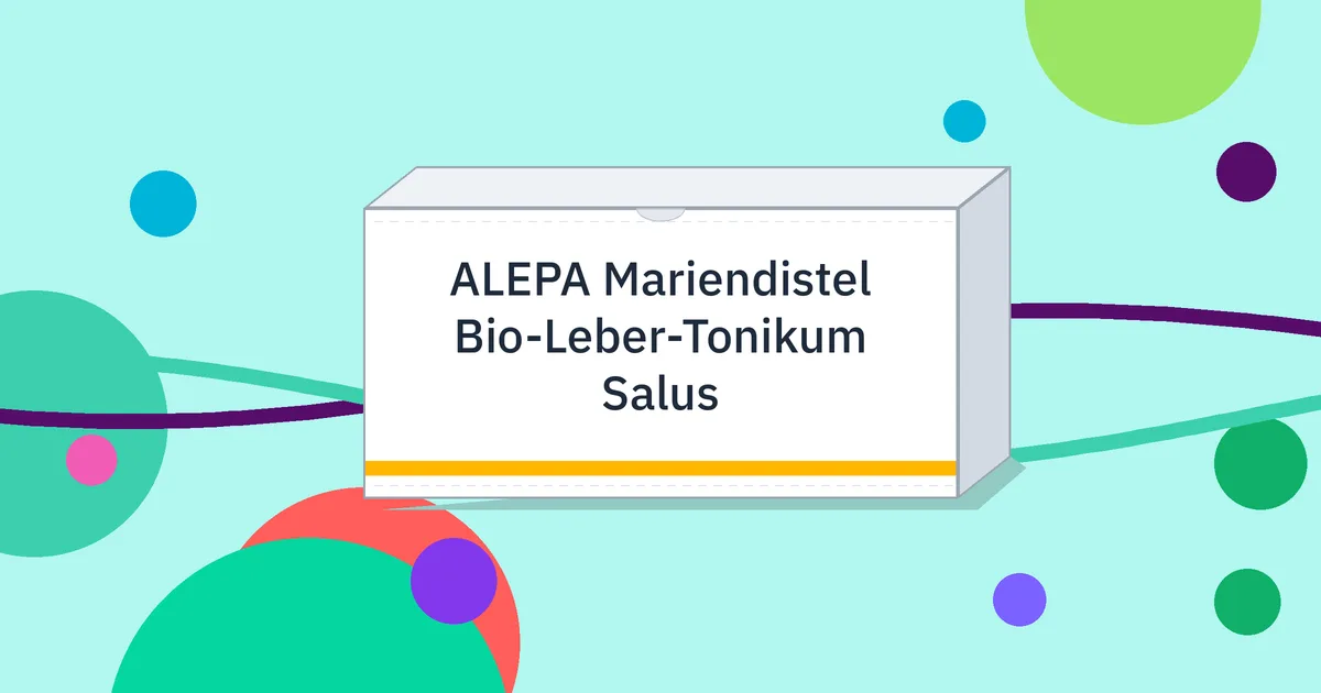 Symbolbild: Packung mit der Aufschrift ALEPA Mariendistel Bio-Leber-Tonikum Salus (PZN 13475905) – Verfügbarkeit und Bezug in Apotheken in Frankfurt am Main