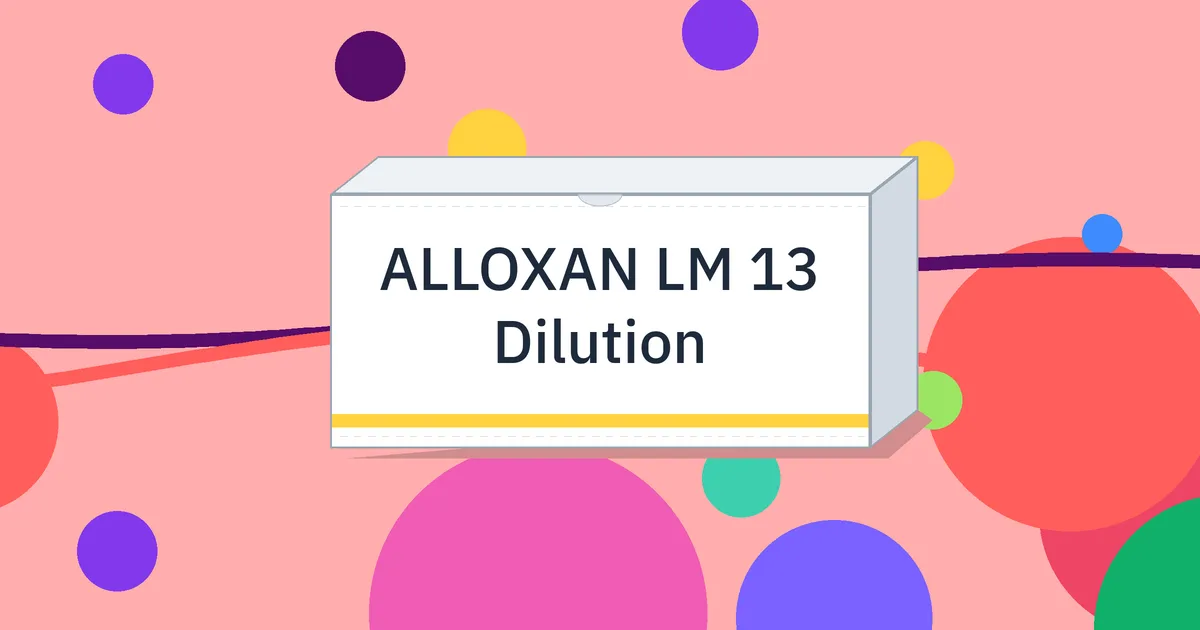 Symbolbild: Packung mit der Aufschrift ALLOXAN LM 13 Dilution (PZN 13312037) – Verfügbarkeit und Bezug in Apotheken in Frankfurt am Main