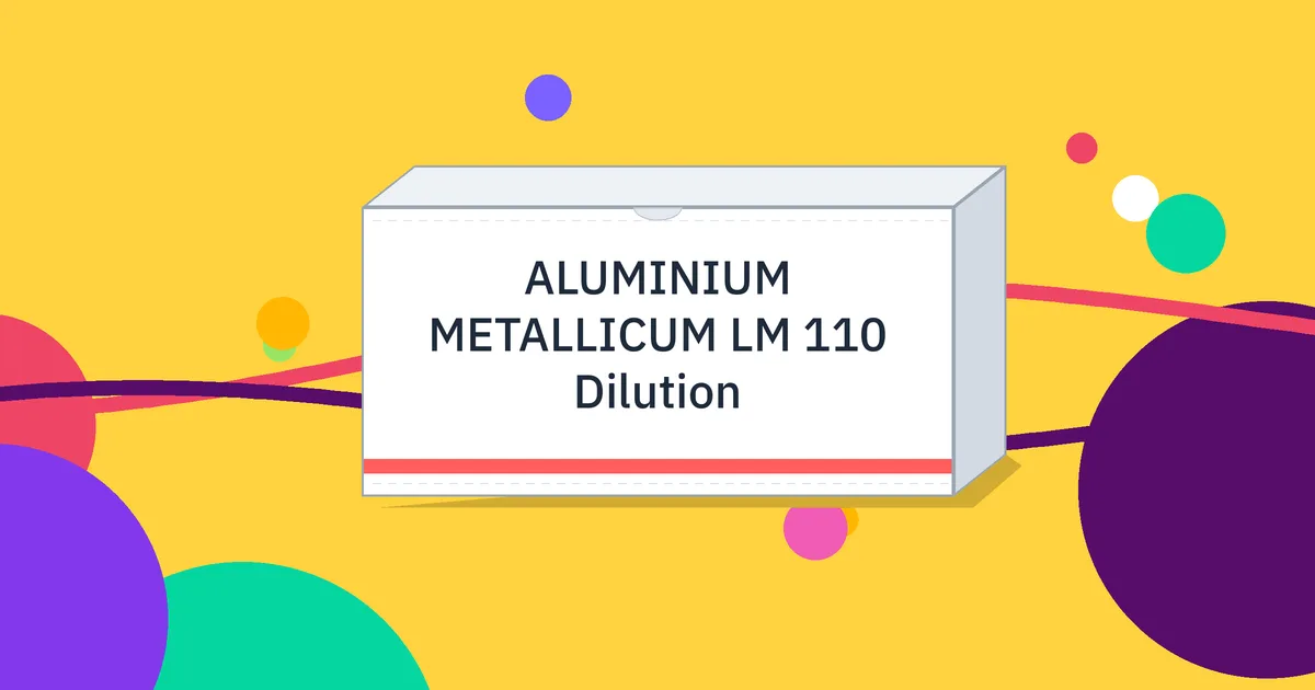 Symbolbild: Packung mit der Aufschrift ALUMINIUM METALLICUM LM 110 Dilution (PZN 12759664) – Verfügbarkeit und Bezug in Apotheken in Frankfurt am Main
