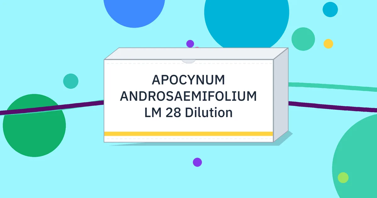 Symbolbild: Packung mit der Aufschrift APOCYNUM ANDROSAEMIFOLIUM LM 28 Dilution (PZN 13380607) – Verfügbarkeit und Bezug in Apotheken in Frankfurt am Main