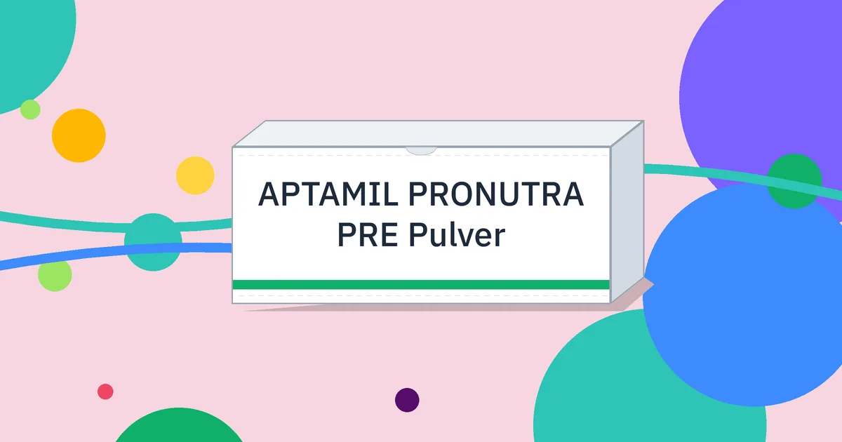 Symbolbild: Packung mit der Aufschrift APTAMIL PRONUTRA PRE Pulver (PZN 18354052) – Verfügbarkeit und Bezug in Apotheken in Frankfurt am Main
