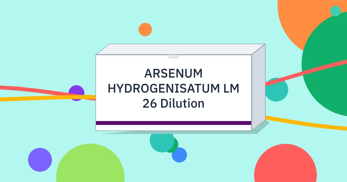 Symbolbild: Packung mit der Aufschrift ARSENUM HYDROGENISATUM LM 26 Dilution (PZN 12778609) – Verfügbarkeit und Bezug in Apotheken in Frankfurt am Main