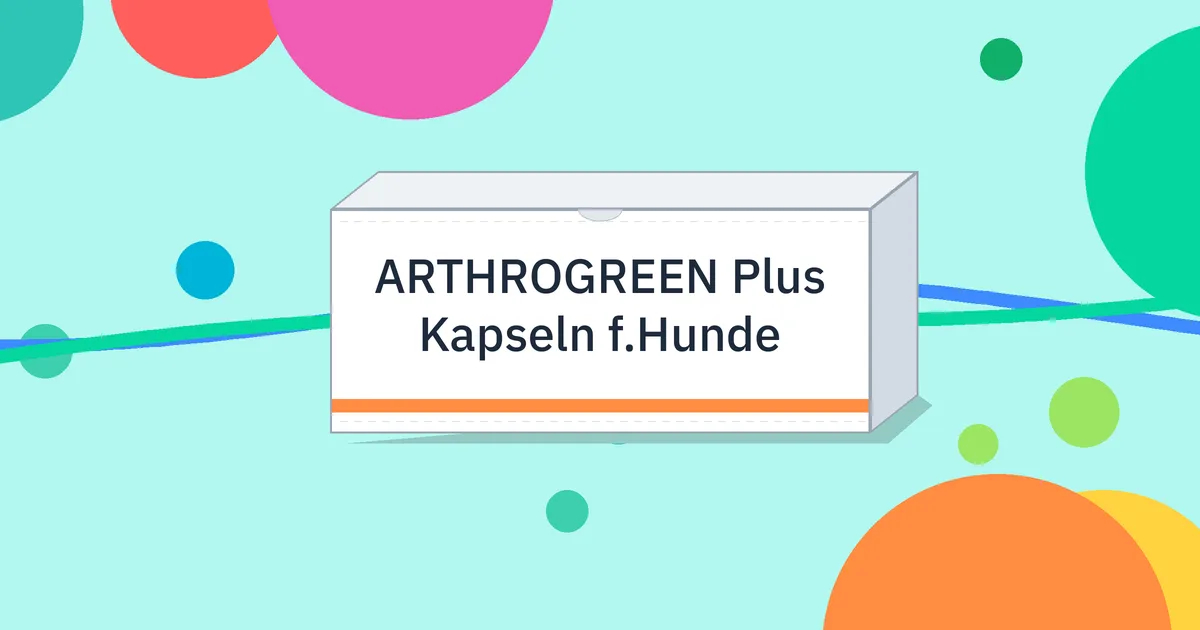 Symbolbild: Packung mit der Aufschrift ARTHROGREEN Plus Kapseln f.Hunde (PZN 12348524) – Verfügbarkeit und Bezug in Apotheken in Frankfurt am Main