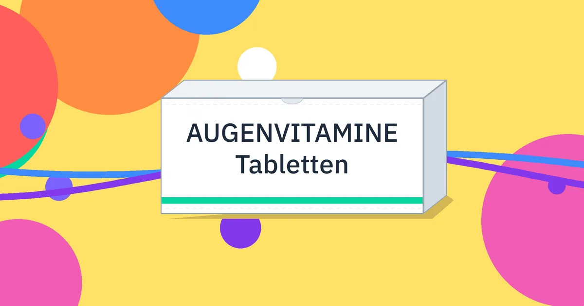 Symbolbild: Packung mit der Aufschrift AUGENVITAMINE Tabletten (PZN 04302175) – Verfügbarkeit und Bezug in Apotheken in Frankfurt am Main