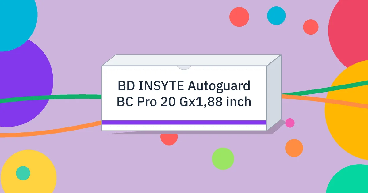 Symbolbild: Packung mit der Aufschrift BD INSYTE Autoguard BC Pro 20 Gx1,88 inch (PZN 17517747) – Verfügbarkeit und Bezug in Apotheken in Frankfurt am Main