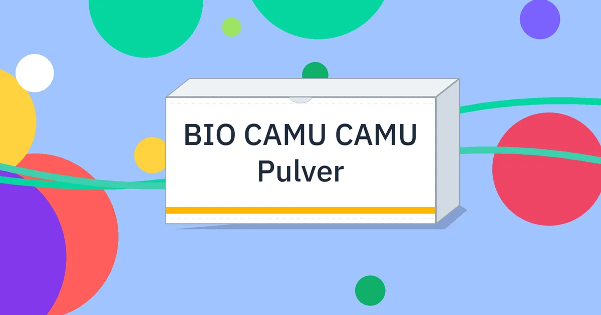 Symbolbild: Packung mit der Aufschrift BIO CAMU CAMU Pulver (PZN 10007977) – Verfügbarkeit und Bezug in Apotheken in Frankfurt am Main