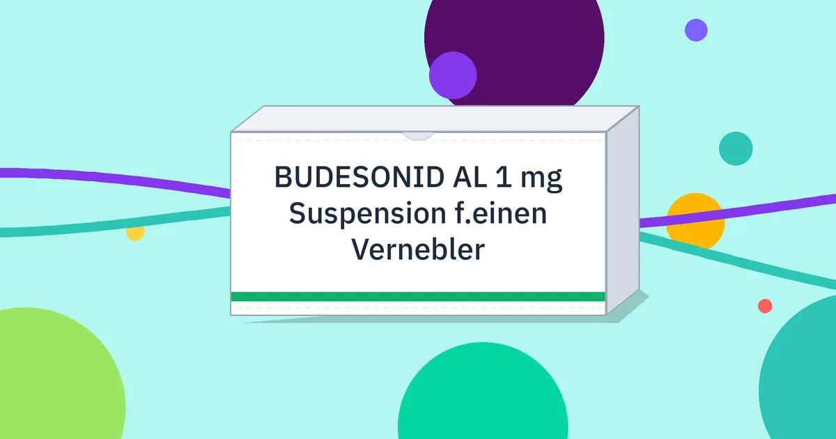 Symbolbild: Packung mit der Aufschrift BUDESONID AL 1 mg Suspension f.einen Vernebler (PZN 14270743) – Verfügbarkeit und Bezug in Apotheken in Frankfurt am Main