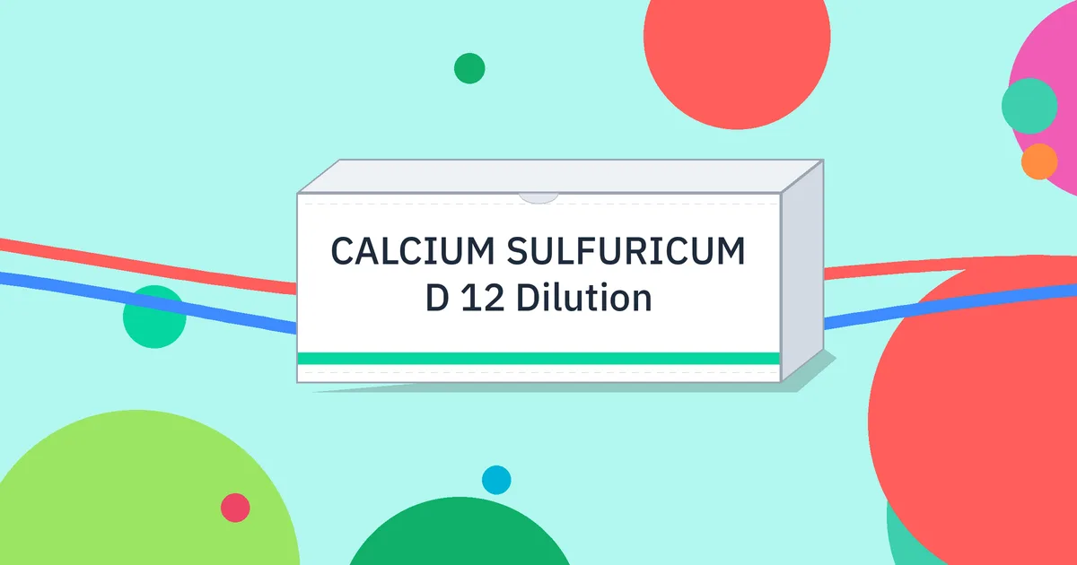 Symbolbild: Packung mit der Aufschrift CALCIUM SULFURICUM D 12 Dilution (PZN 04209777) – Verfügbarkeit und Bezug in Apotheken in Frankfurt am Main