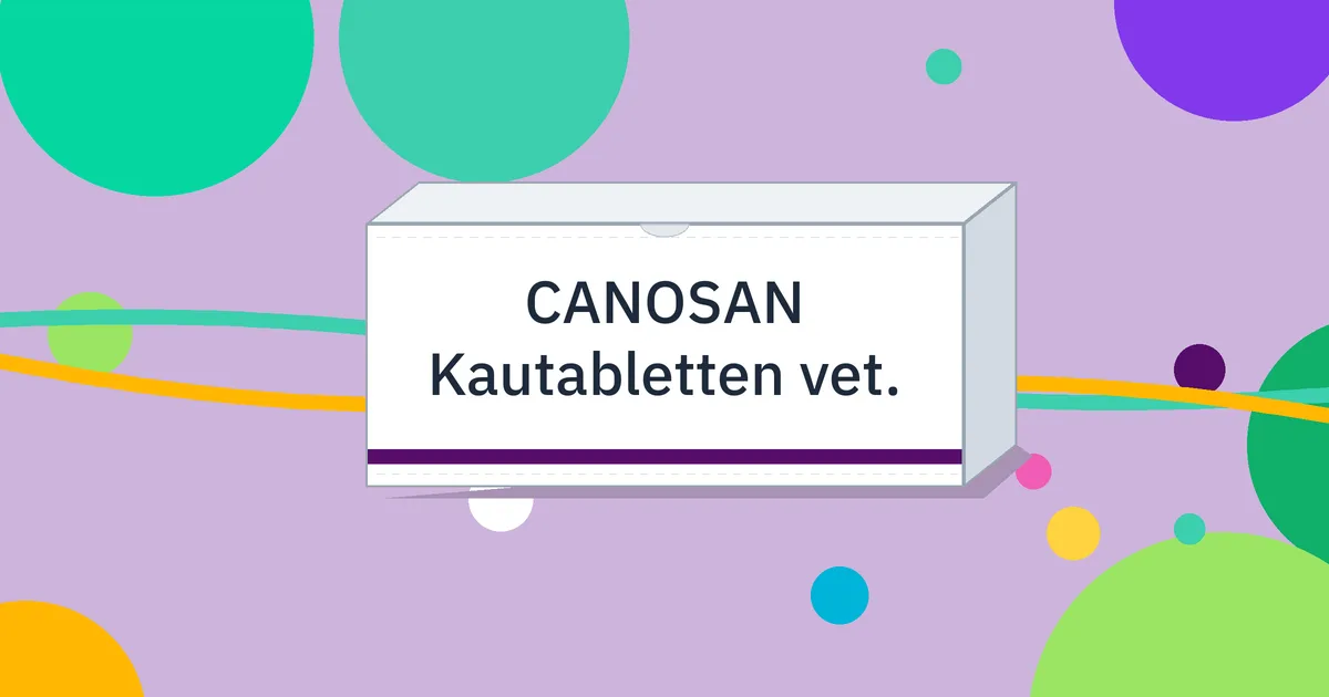 Symbolbild: Packung mit der Aufschrift CANOSAN Kautabletten vet. (PZN 01745423) – Verfügbarkeit und Bezug in Apotheken in Frankfurt am Main