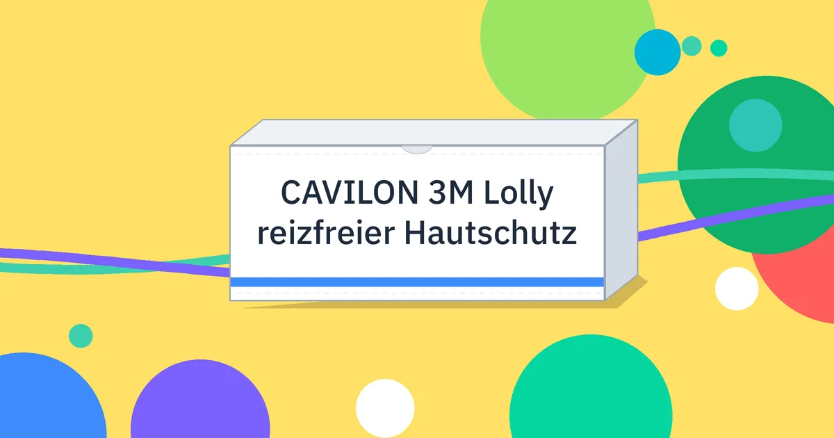 Symbolbild: Packung mit der Aufschrift CAVILON 3M Lolly reizfreier Hautschutz (PZN 04055759) – Verfügbarkeit und Bezug in Apotheken in Frankfurt am Main