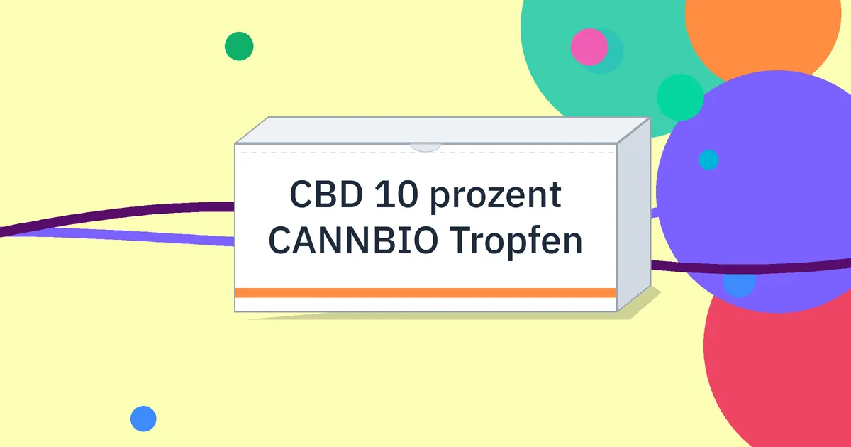Symbolbild: Packung mit der Aufschrift CBD 10 prozent CANNBIO Tropfen (PZN 16000953) – Verfügbarkeit und Bezug in Apotheken in Frankfurt am Main