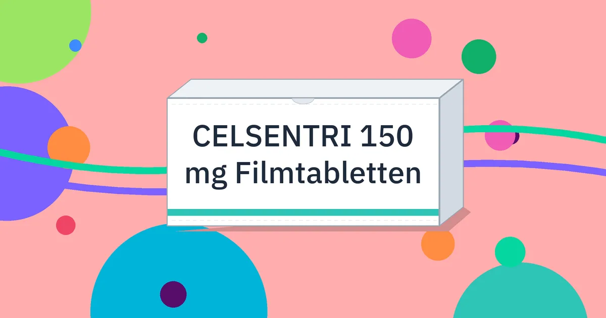 Symbolbild: Packung mit der Aufschrift CELSENTRI 150 mg Filmtabletten (PZN 12729195) – Verfügbarkeit und Bezug in Apotheken in Frankfurt am Main