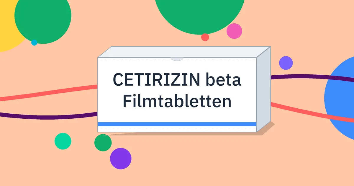 Symbolbild: Packung mit der Aufschrift CETIRIZIN beta Filmtabletten (PZN 14349396) – Verfügbarkeit und Bezug in Apotheken in Frankfurt am Main