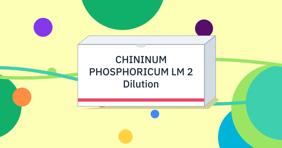 Symbolbild: Packung mit der Aufschrift CHININUM PHOSPHORICUM LM 2 Dilution (PZN 15866952) – Verfügbarkeit und Bezug in Apotheken in Frankfurt am Main