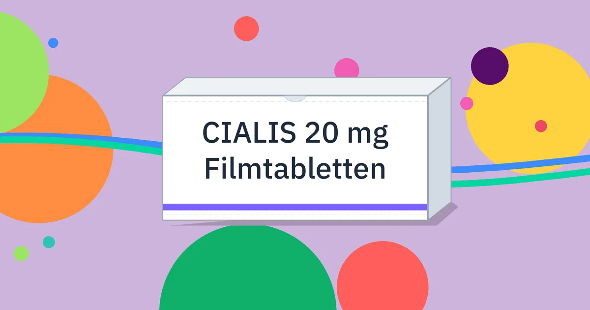 Symbolbild: Packung mit der Aufschrift CIALIS 20 mg Filmtabletten (PZN 01081727) – Verfügbarkeit und Bezug in Apotheken in Frankfurt am Main