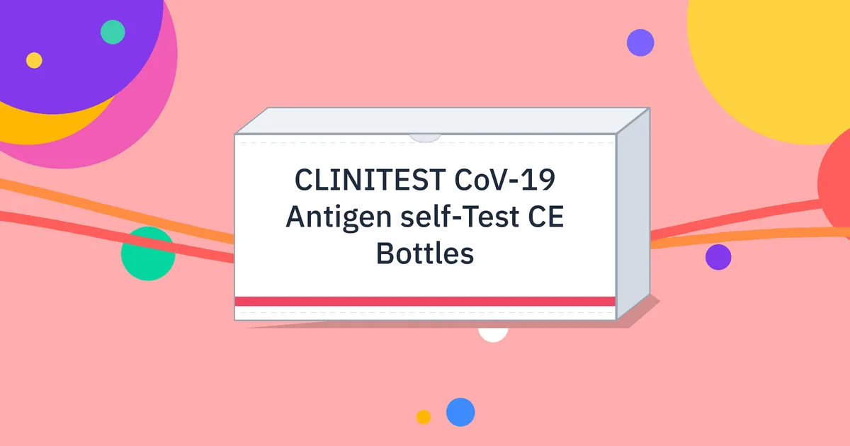 Symbolbild: Packung mit der Aufschrift CLINITEST CoV-19 Antigen self-Test CE Bottles (PZN 17623426) – Verfügbarkeit und Bezug in Apotheken in Frankfurt am Main