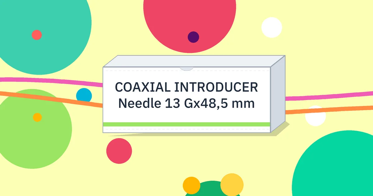 Symbolbild: Packung mit der Aufschrift COAXIAL INTRODUCER Needle 13 Gx48,5 mm (PZN 14383890) – Verfügbarkeit und Bezug in Apotheken in Frankfurt am Main
