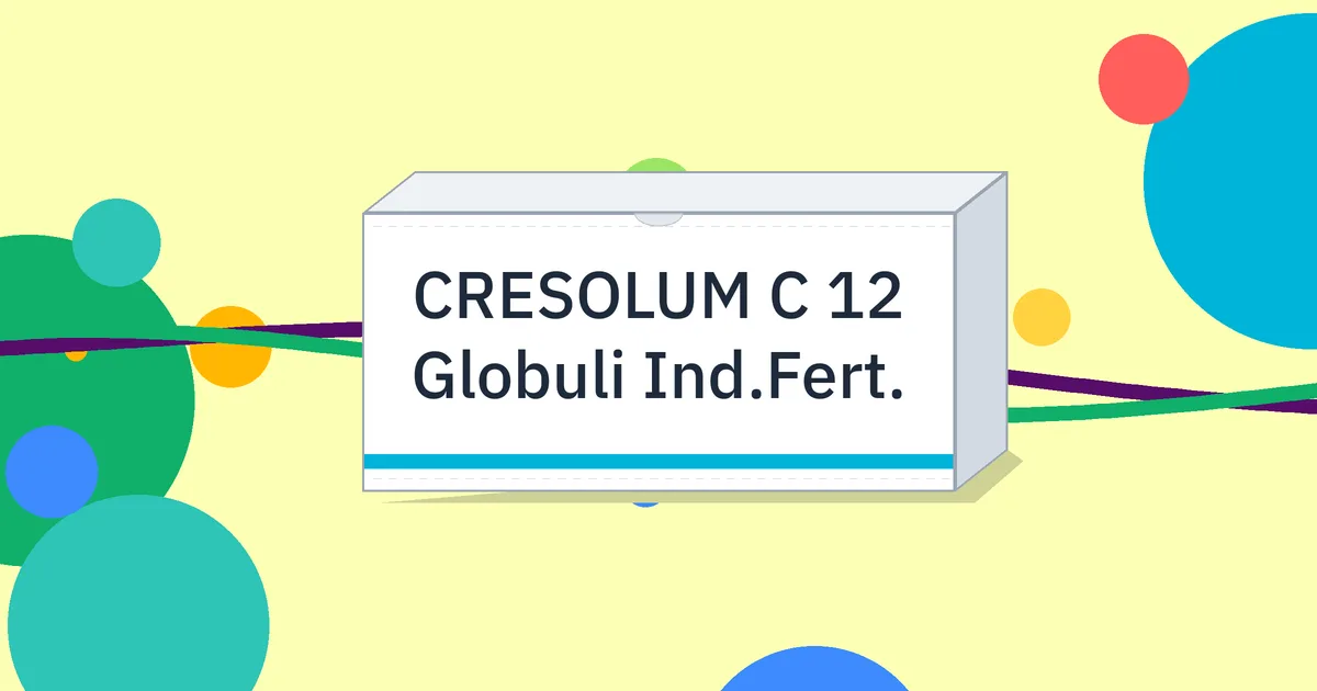 Symbolbild: Packung mit der Aufschrift CRESOLUM C 12 Globuli Ind.Fert. (PZN 17703421) – Verfügbarkeit und Bezug in Apotheken in Frankfurt am Main