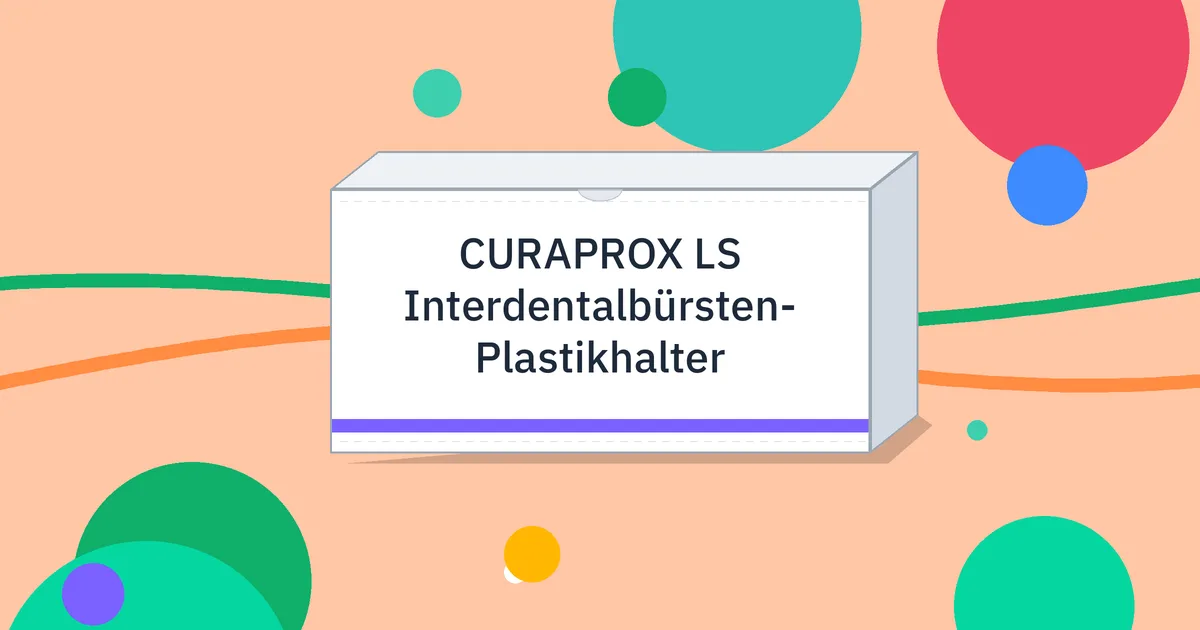 Symbolbild: Packung mit der Aufschrift CURAPROX LS Interdentalbürsten-Plastikhalter (PZN 08671521) – Verfügbarkeit und Bezug in Apotheken in Frankfurt am Main