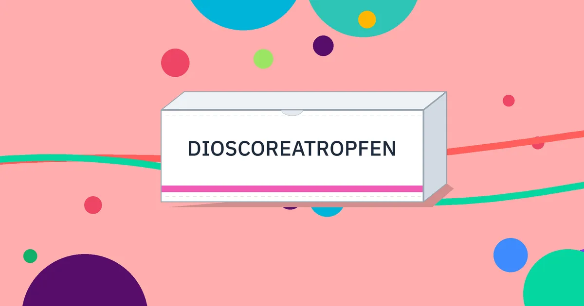 Symbolbild: Packung mit der Aufschrift DIOSCOREATROPFEN (PZN 11866464) – Verfügbarkeit und Bezug in Apotheken in Frankfurt am Main