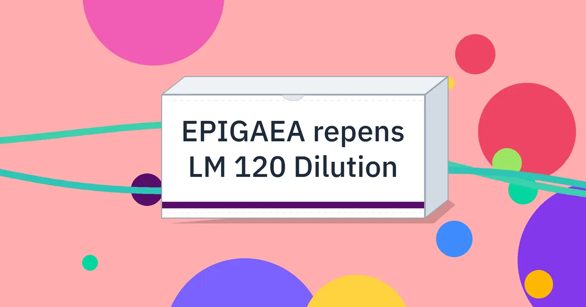 Symbolbild: Packung mit der Aufschrift EPIGAEA repens LM 120 Dilution (PZN 13471942) – Verfügbarkeit und Bezug in Apotheken in Frankfurt am Main
