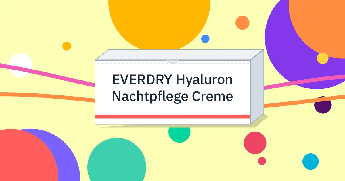 Symbolbild: Packung mit der Aufschrift EVERDRY Hyaluron Nachtpflege Creme (PZN 16583848) – Verfügbarkeit und Bezug in Apotheken in Frankfurt am Main