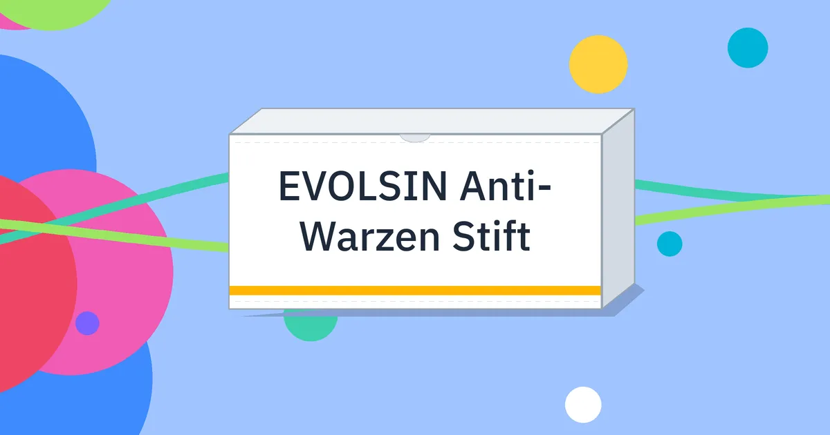 Symbolbild: Packung mit der Aufschrift EVOLSIN Anti-Warzen Stift (PZN 18359049) – Verfügbarkeit und Bezug in Apotheken in Frankfurt am Main