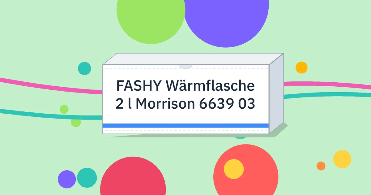 Symbolbild: Packung mit der Aufschrift FASHY Wärmflasche 2 l Morrison 6639 03 (PZN 13157051) – Verfügbarkeit und Bezug in Apotheken in Frankfurt am Main