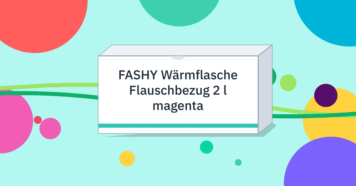 Symbolbild: Packung mit der Aufschrift FASHY Wärmflasche Flauschbezug 2 l magenta (PZN 19137084) – Verfügbarkeit und Bezug in Apotheken in Frankfurt am Main