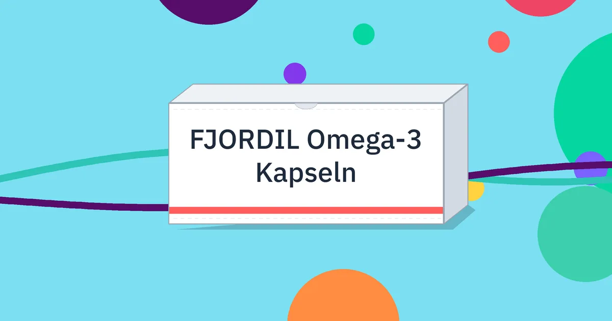 Symbolbild: Packung mit der Aufschrift FJORDIL Omega-3 Kapseln (PZN 17444037) – Verfügbarkeit und Bezug in Apotheken in Frankfurt am Main