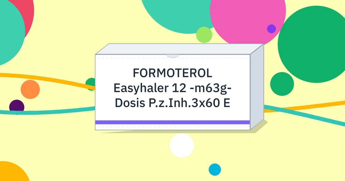 Symbolbild: Packung mit der Aufschrift FORMOTEROL Easyhaler 12 -m63g-Dosis P.z.Inh.3x60 E (PZN 15202241) – Verfügbarkeit und Bezug in Apotheken in Frankfurt am Main