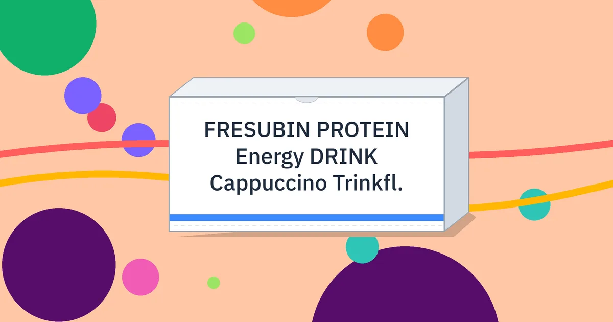 Symbolbild: Packung mit der Aufschrift FRESUBIN PROTEIN Energy DRINK Cappuccino Trinkfl. (PZN 20191427) – Verfügbarkeit und Bezug in Apotheken in Frankfurt am Main