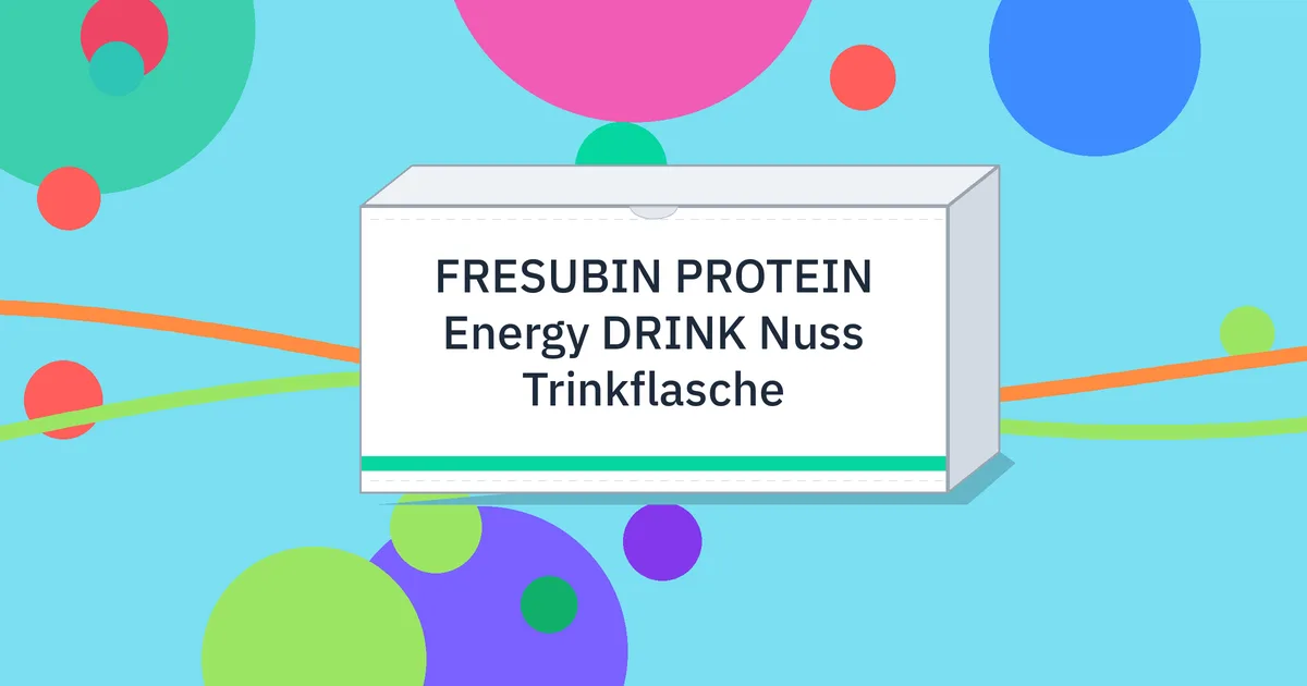 Symbolbild: Packung mit der Aufschrift FRESUBIN PROTEIN Energy DRINK Nuss Trinkflasche (PZN 20192148) – Verfügbarkeit und Bezug in Apotheken in Frankfurt am Main