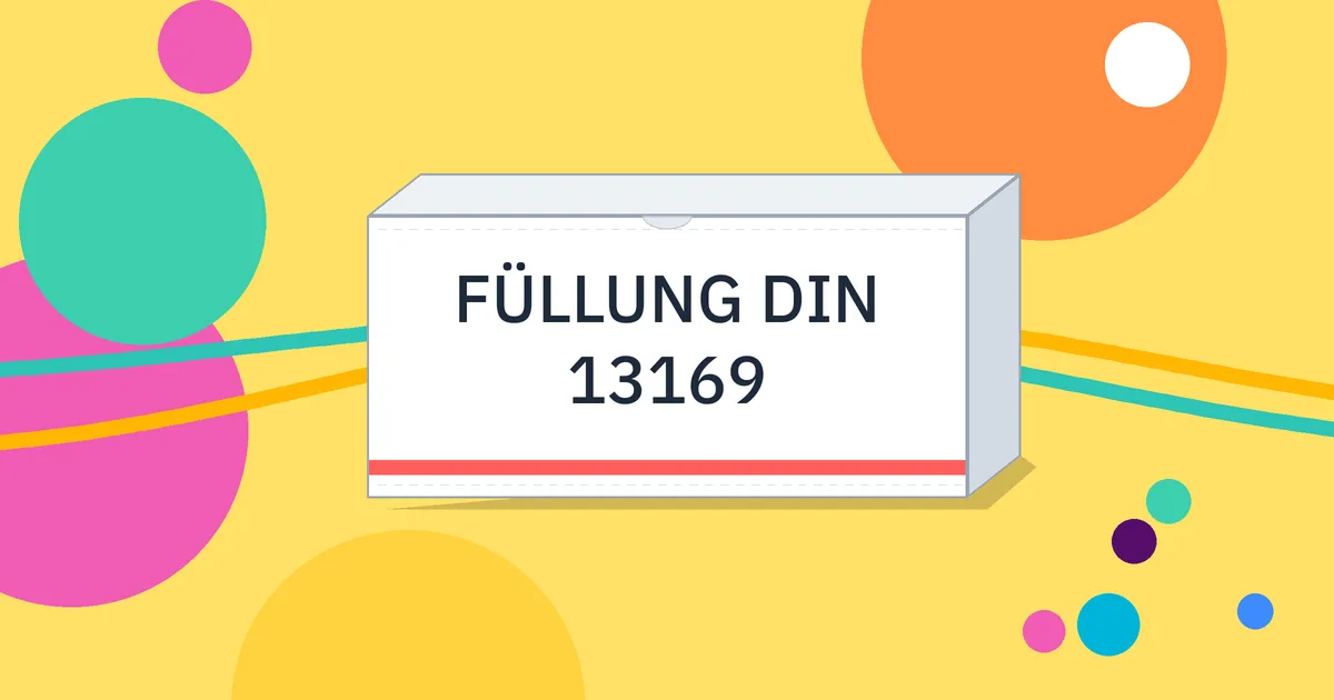 Symbolbild: Packung mit der Aufschrift FÜLLUNG DIN 13169 (PZN 00118925) – Verfügbarkeit und Bezug in Apotheken in Frankfurt am Main