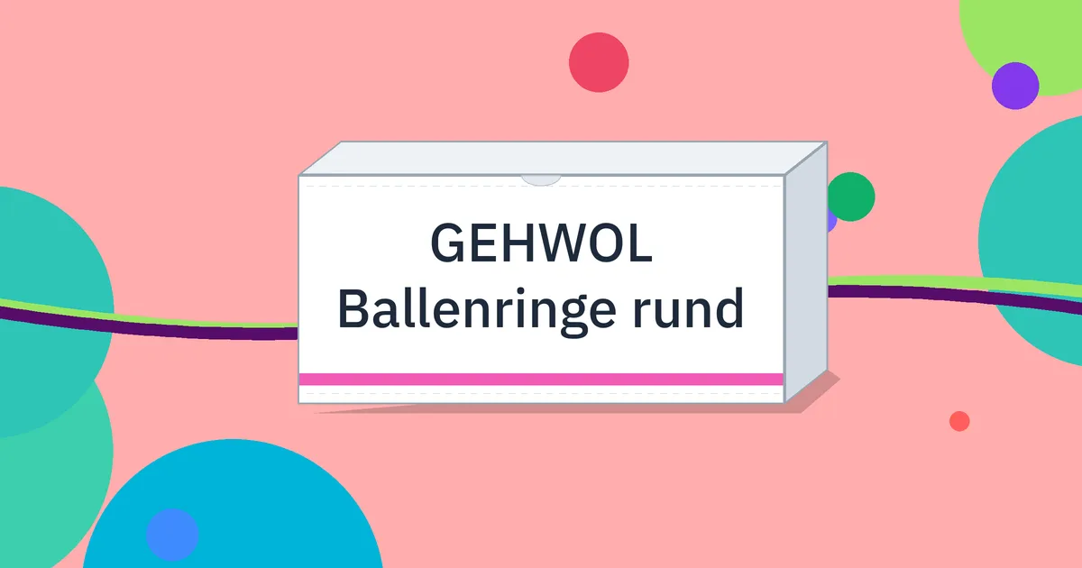 Symbolbild: Packung mit der Aufschrift GEHWOL Ballenringe rund (PZN 19301218) – Verfügbarkeit und Bezug in Apotheken in Frankfurt am Main