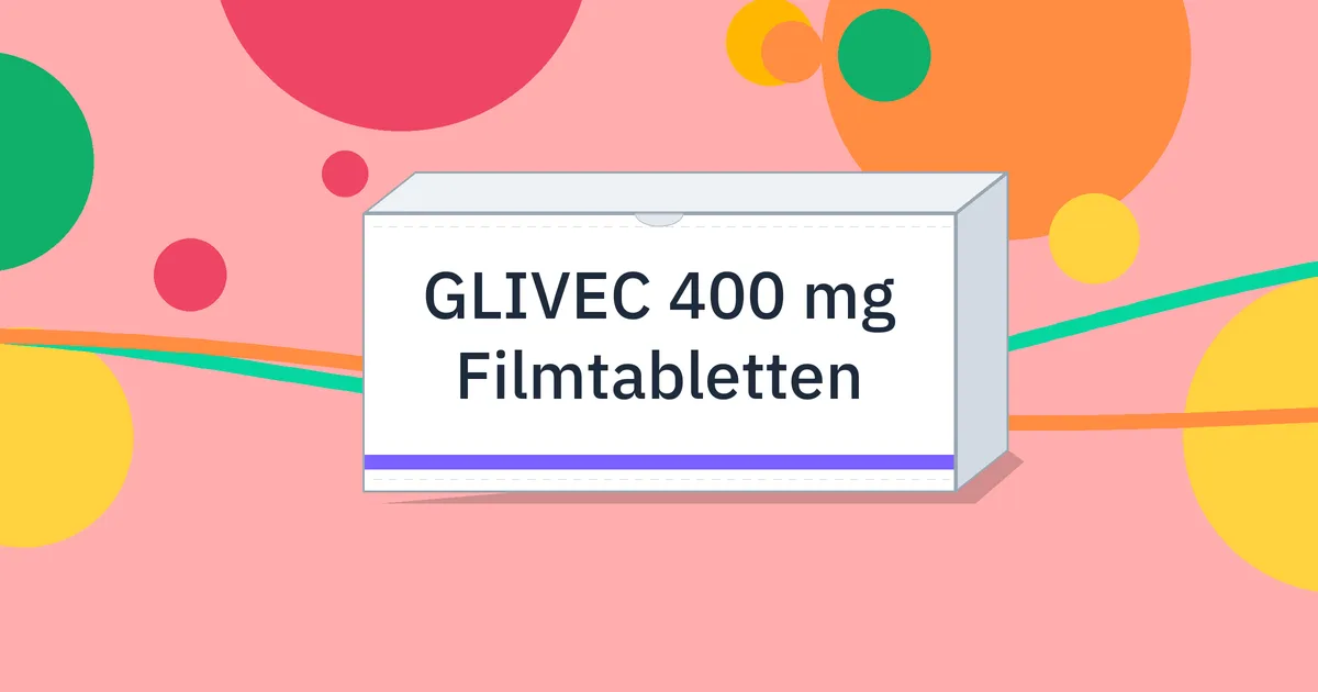 Symbolbild: Packung mit der Aufschrift GLIVEC 400 mg Filmtabletten (PZN 16808023) – Verfügbarkeit und Bezug in Apotheken in Frankfurt am Main