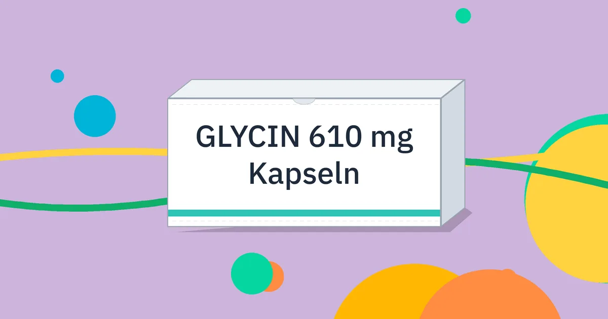Symbolbild: Packung mit der Aufschrift GLYCIN 610 mg Kapseln (PZN 18215971) – Verfügbarkeit und Bezug in Apotheken in Frankfurt am Main