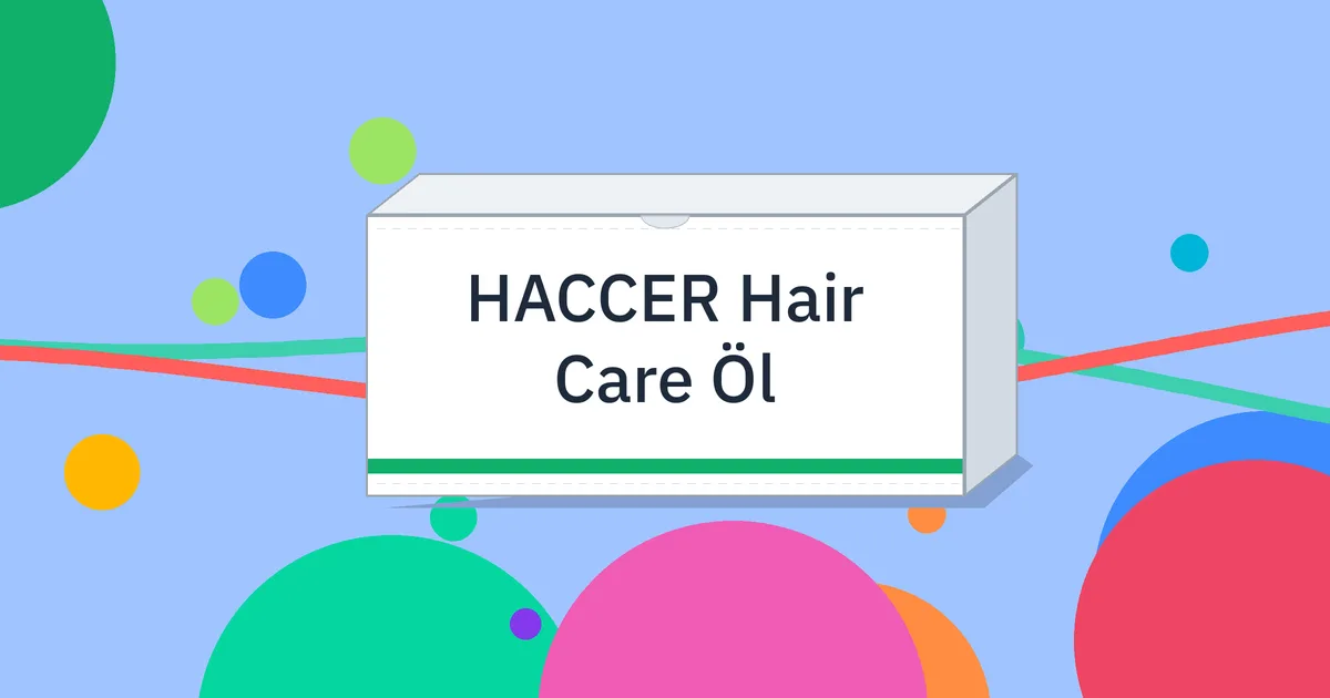 Symbolbild: Packung mit der Aufschrift HACCER Hair Care Öl (PZN 13502625) – Verfügbarkeit und Bezug in Apotheken in Frankfurt am Main