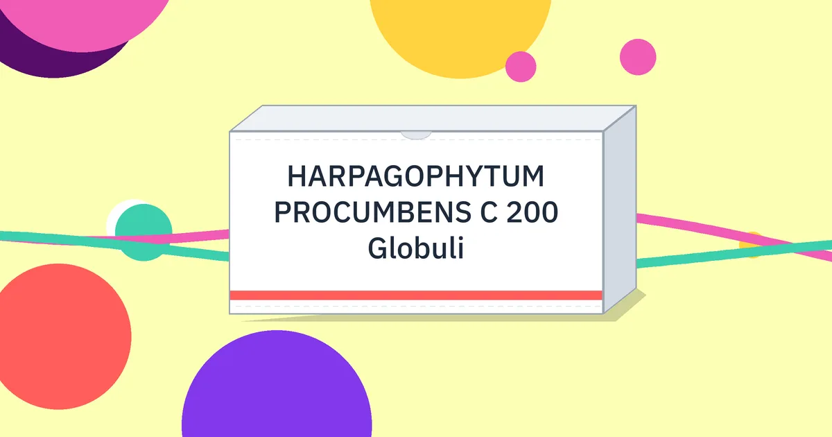 Symbolbild: Packung mit der Aufschrift HARPAGOPHYTUM PROCUMBENS C 200 Globuli (PZN 16695949) – Verfügbarkeit und Bezug in Apotheken in Frankfurt am Main