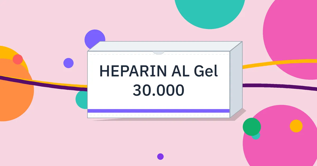 Symbolbild: Packung mit der Aufschrift HEPARIN AL Gel 30.000 (PZN 04668290) – Verfügbarkeit und Bezug in Apotheken in Frankfurt am Main