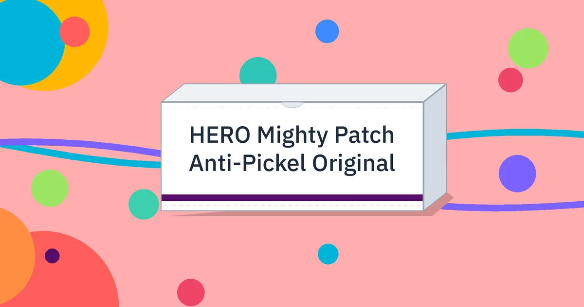 Symbolbild: Packung mit der Aufschrift HERO Mighty Patch Anti-Pickel Original (PZN 18707042) – Verfügbarkeit und Bezug in Apotheken in Frankfurt am Main