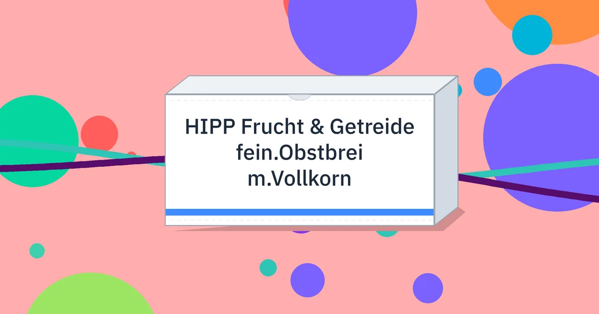 Symbolbild: Packung mit der Aufschrift HIPP Frucht & Getreide fein.Obstbrei m.Vollkorn (PZN 09942264) – Verfügbarkeit und Bezug in Apotheken in Frankfurt am Main